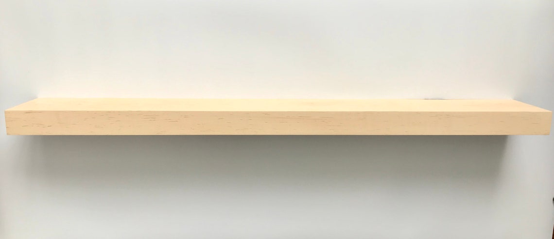 Solid Maple Contemporary Floating Shelf. Brackets Included - Etsy