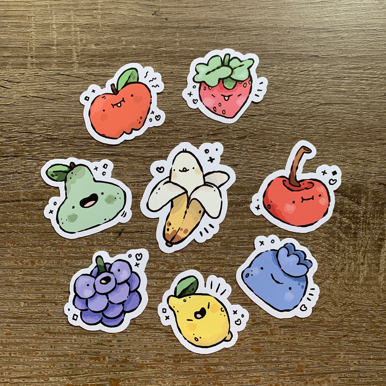 Fruit cuties sticker pack | Etsy