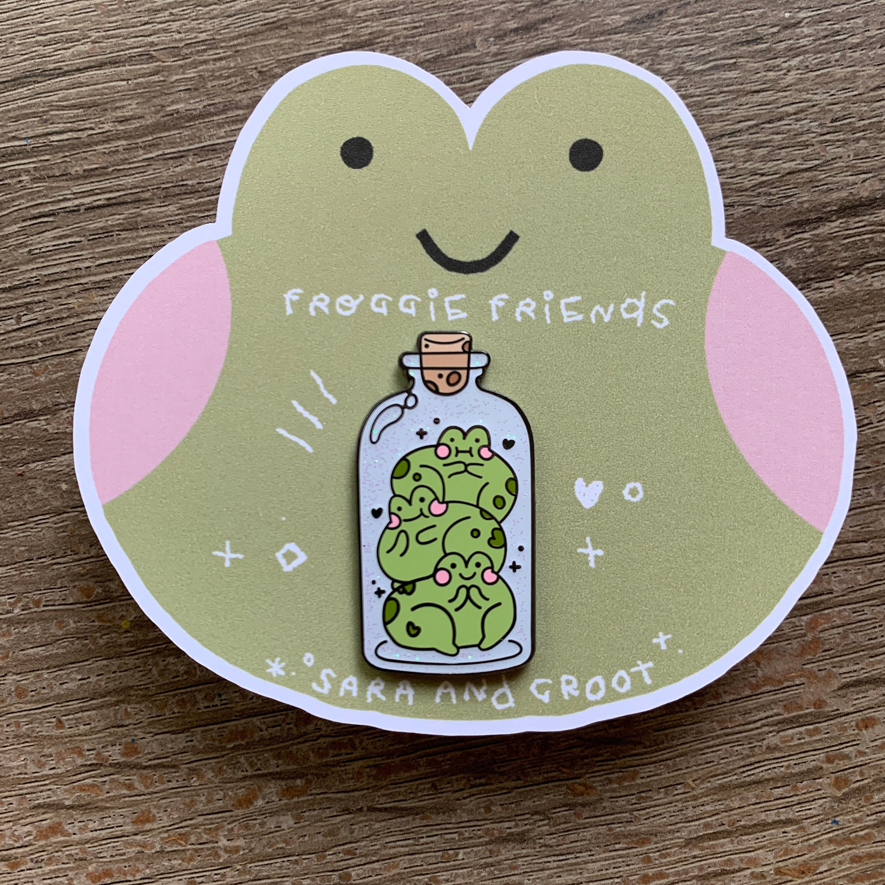 Froggy Friends Hard Enamel Pin - Etsy