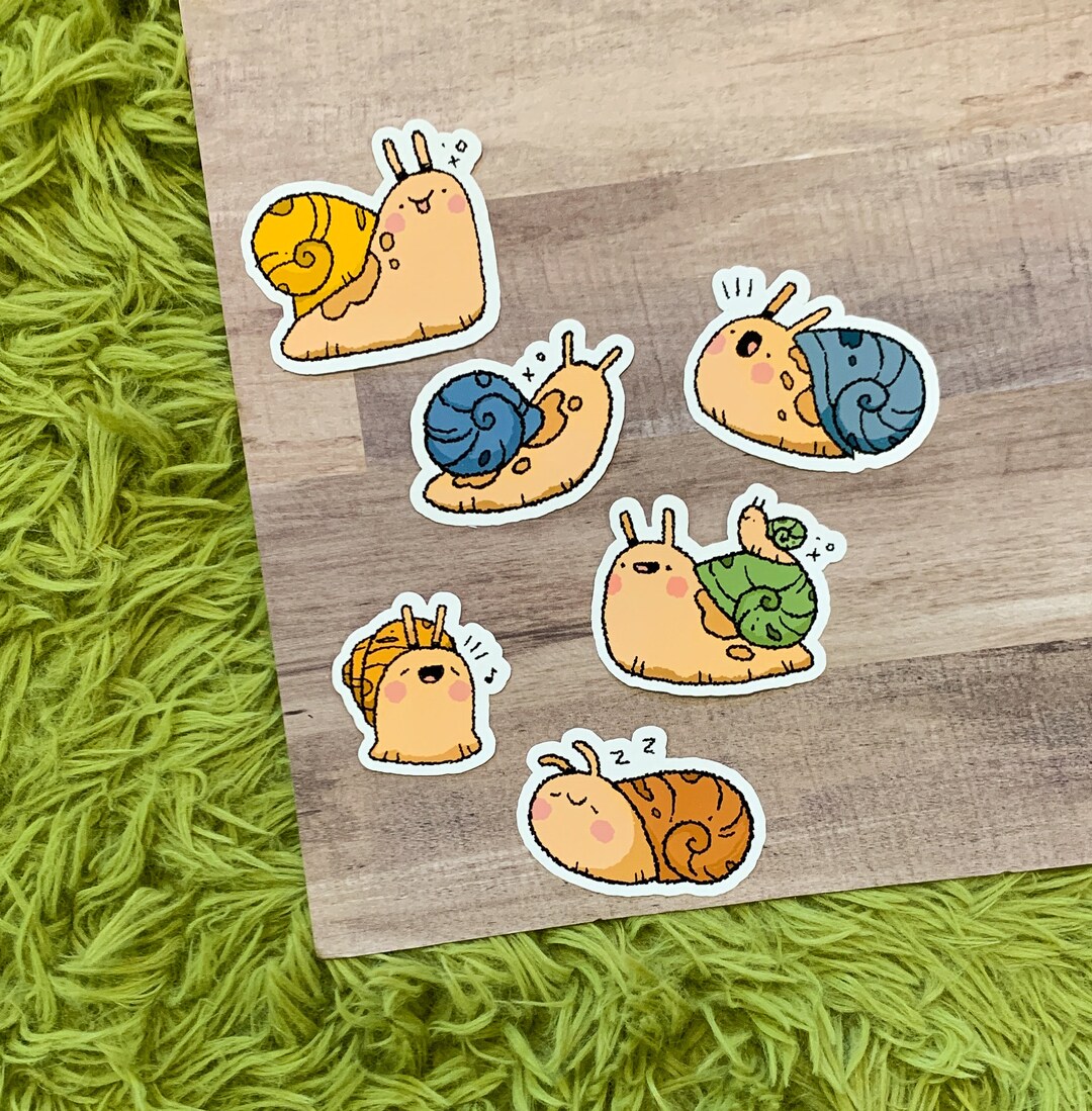 Snail Buddies Sticker Pack - Etsy