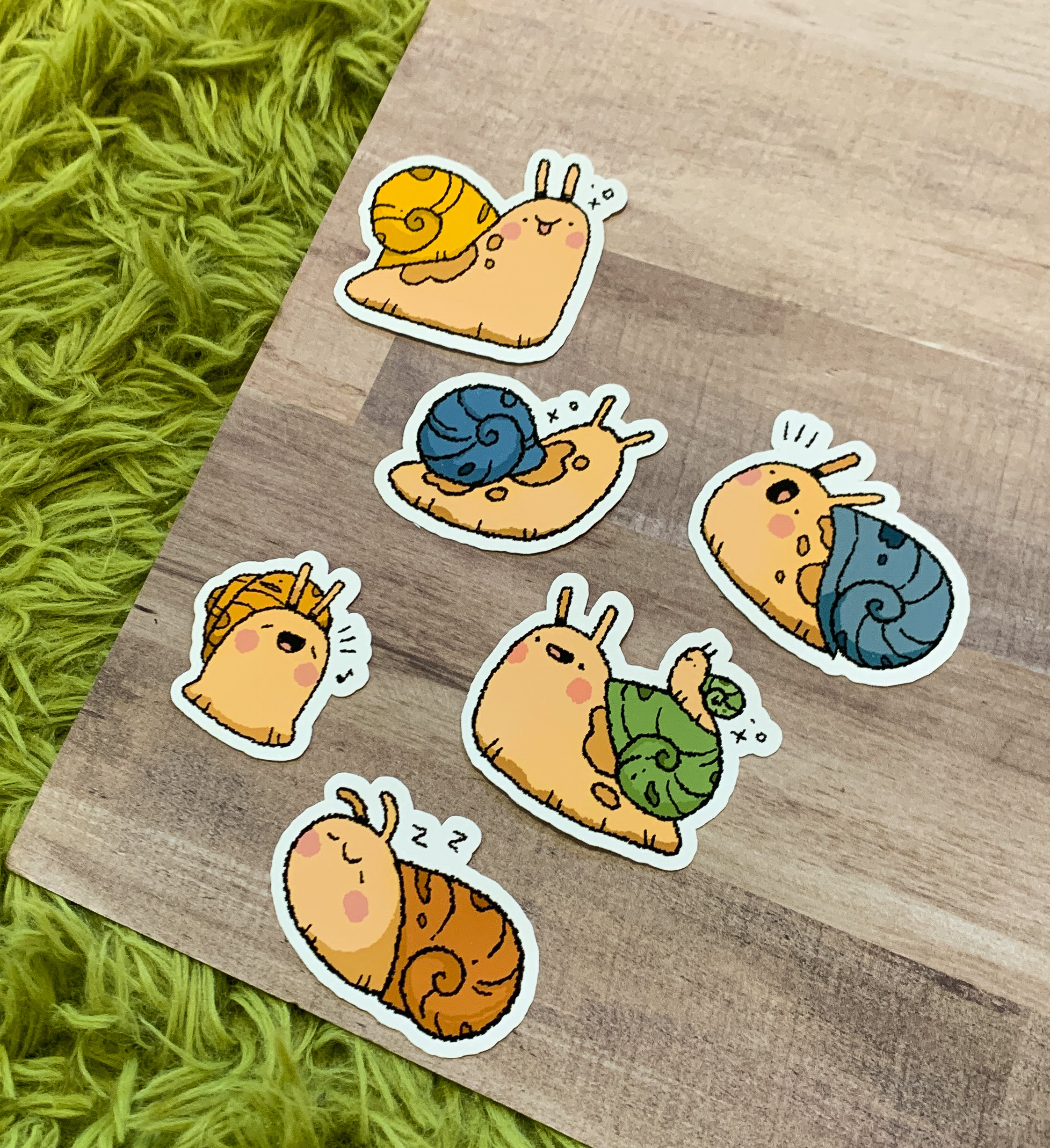 Snail Buddies Sticker Pack | Etsy