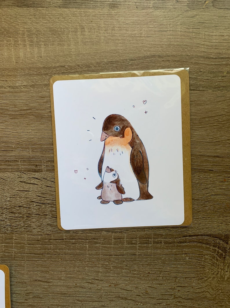 Baby Penguin Mini Print | Etsy