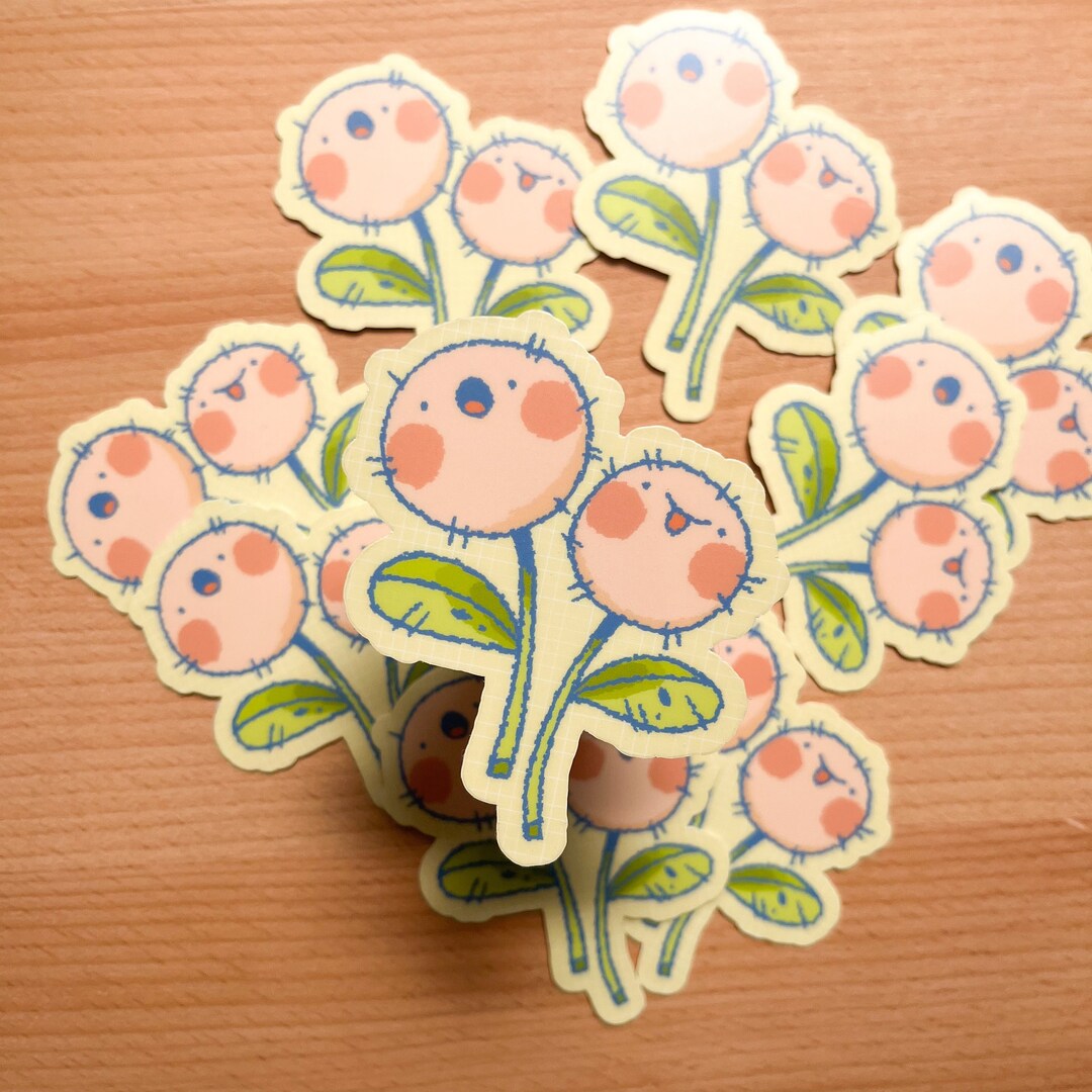 Happy Dandelion Waterproof Vinyl Sticker - Etsy