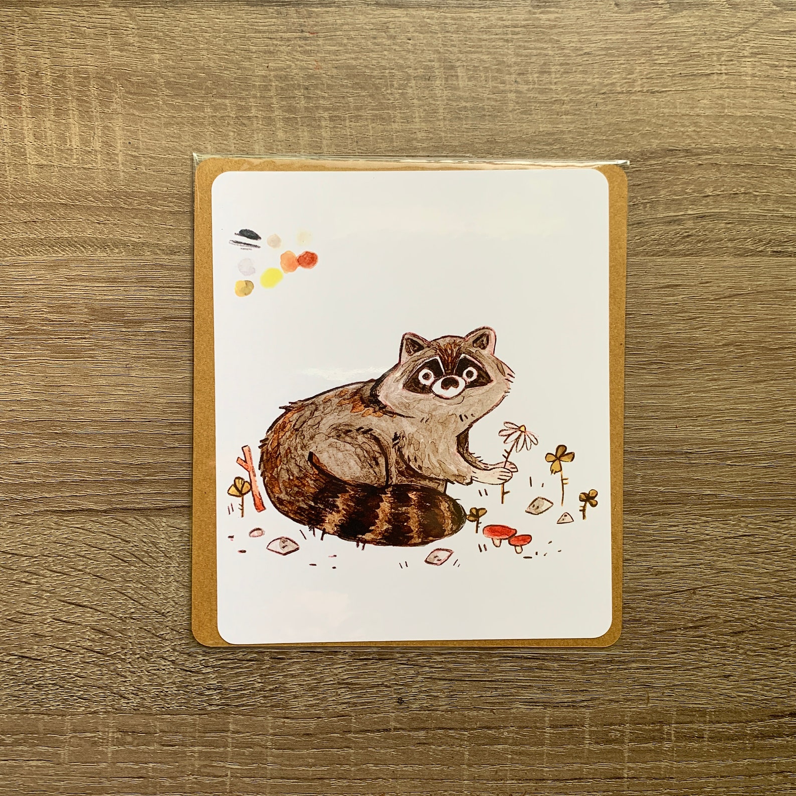 Flower Bandit Mini Print | Etsy