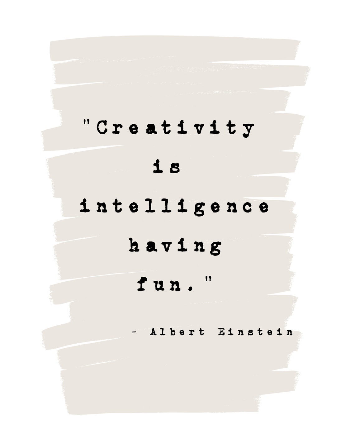 Instant Download - Albert Einstein Quote - Creativity - Printable Image ...