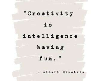Watercolor Creativity Albert Einstein Quote Printable Art Instant ...