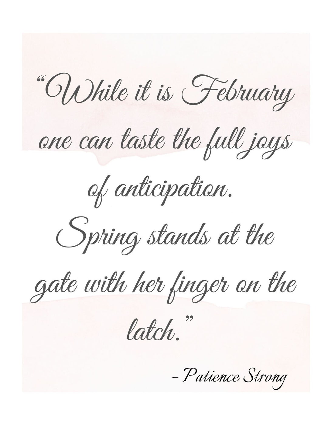 February Quote Instant Download - While It is February Quote ...