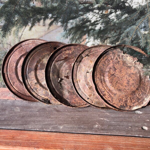 Rusty Lids - Etsy