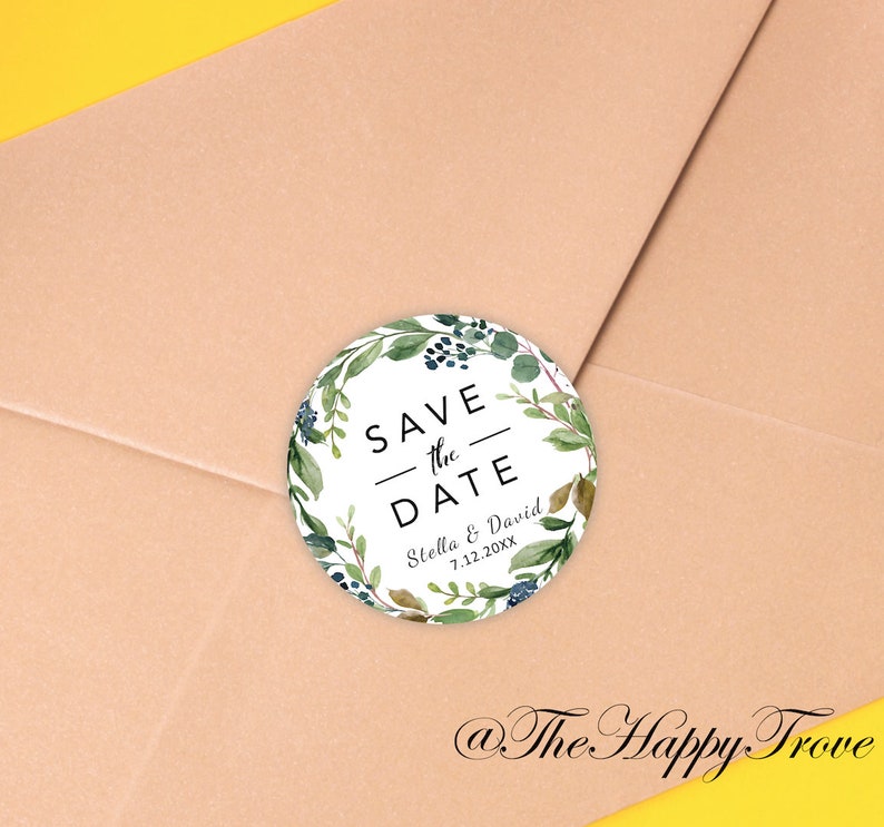 Save the Date Stickers Personalised Stickers Wedding - Etsy