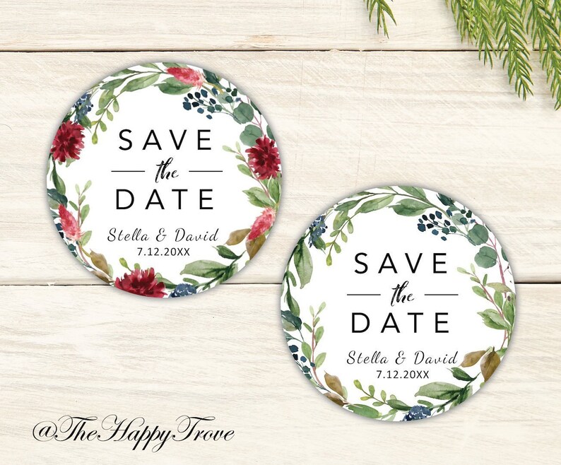 Save the Date Stickers Personalised Stickers Wedding - Etsy
