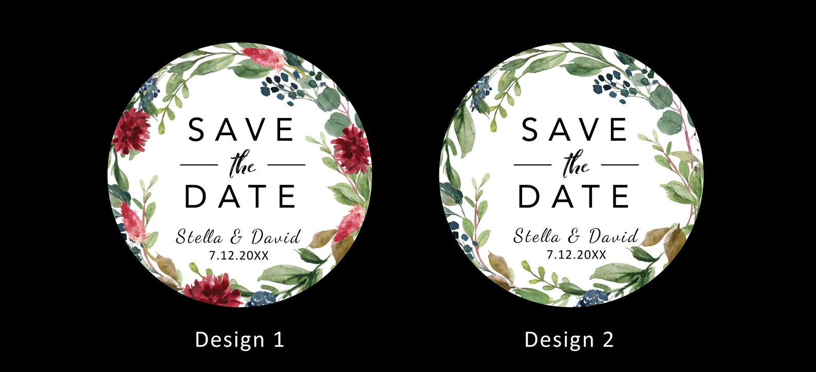 Save the Date Stickers Personalised Stickers Wedding - Etsy
