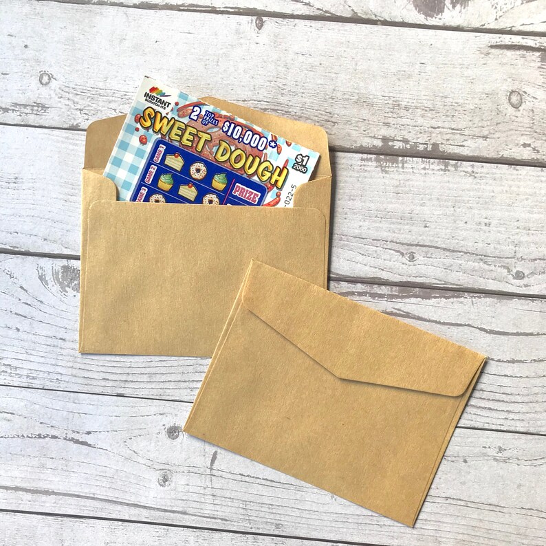 Lottery Ticket Favours Envelopes Burgundy Scratchy Favours - Etsy