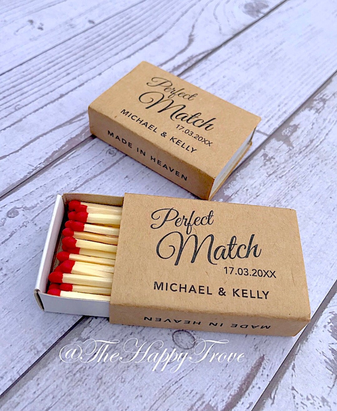 Matchbox Favour Labels, the Perfect Match, Match Made in Heaven ...