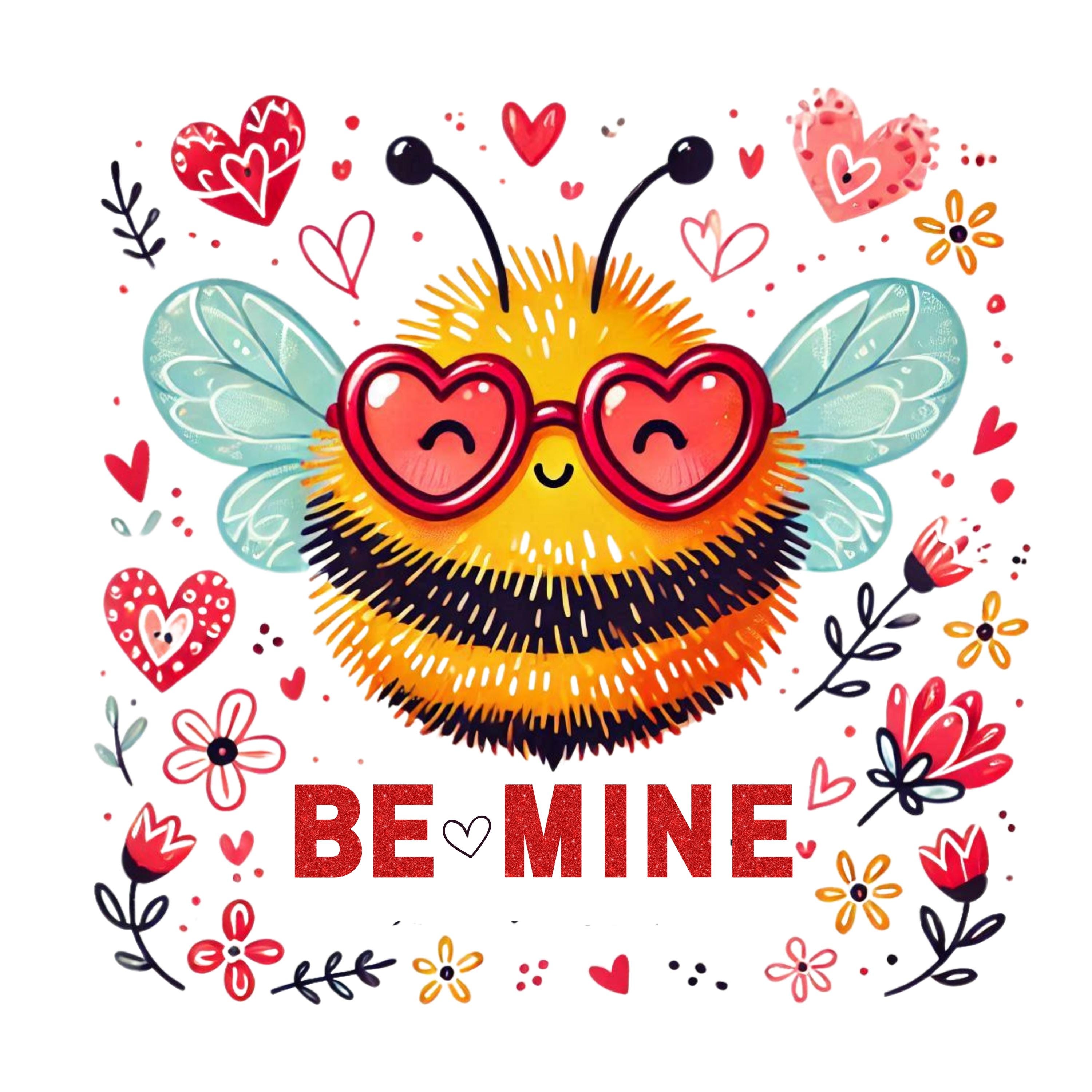 Bee Mine Valentine PNG Clipart, Bee Sublimation (digital Download) - Etsy