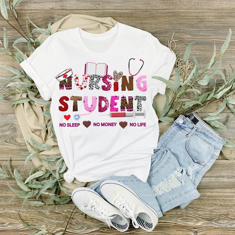 Leopard Print Nursing Student PNG: Nurse Life Design (digital Download ...