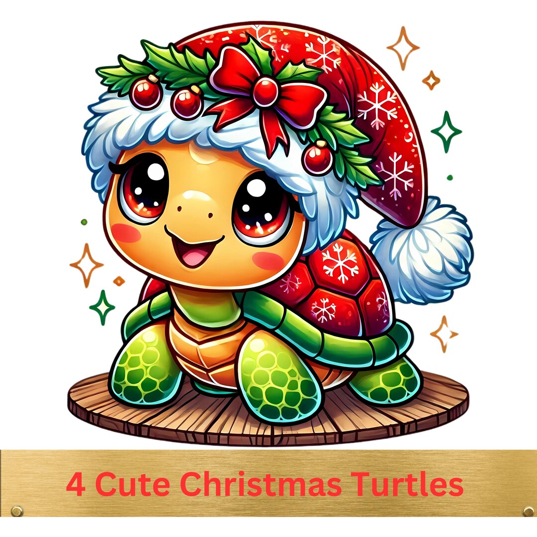 Cute Christmas Turtle PNG , Christmas Turtle PNG, Christmas Turtle ...