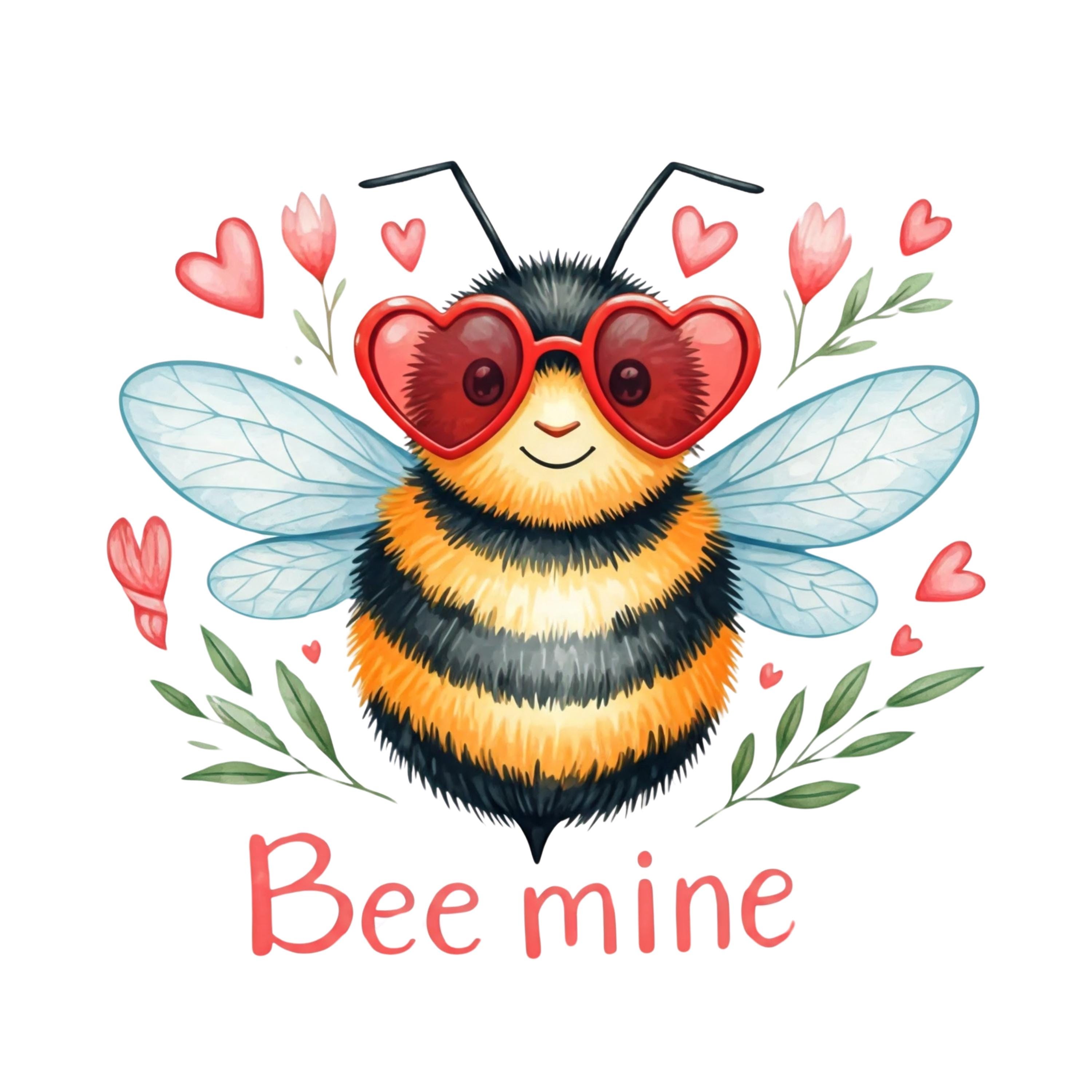Bee Mine Valentine PNG Clipart, Bee Sublimation (digital Download) - Etsy