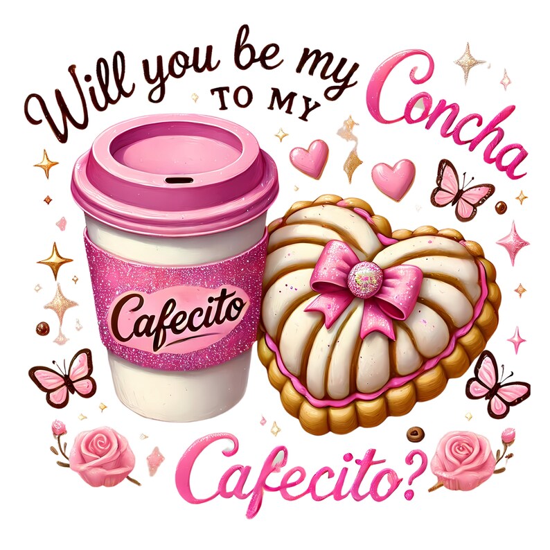 Concha Valentine Png, Retro Valentine Png, Mexican Valentine Png ...