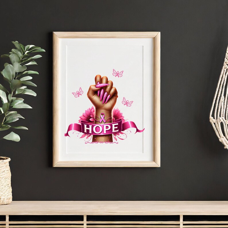 Hope Png, Hope Breast Cancer Png, Hope Sublimation Design, Breast ...