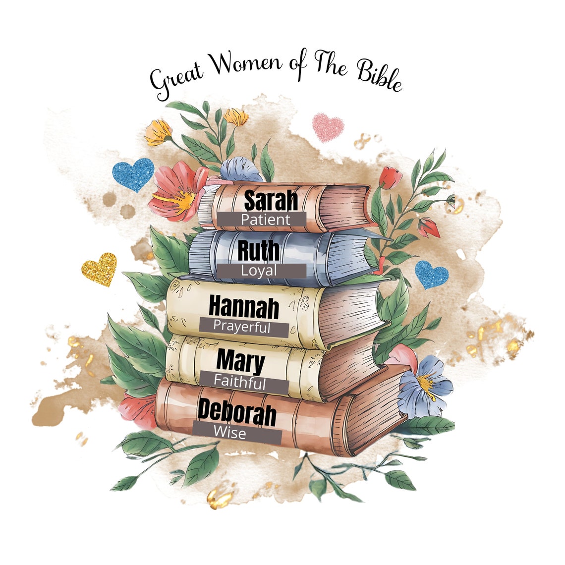 Women of the Bible Svg, Women of the Bible Png, Women Books of the ...