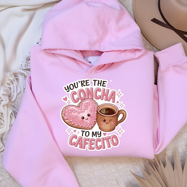 You're the Concha to My Cafecito PNG, Concha Valentine PNG, Spanish ...