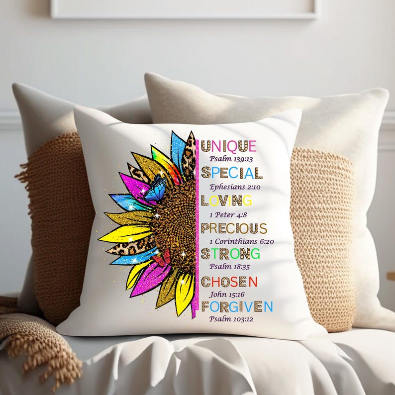 Sunflower Christian PNG: God Says You Are, Bible Verse (digital File ...