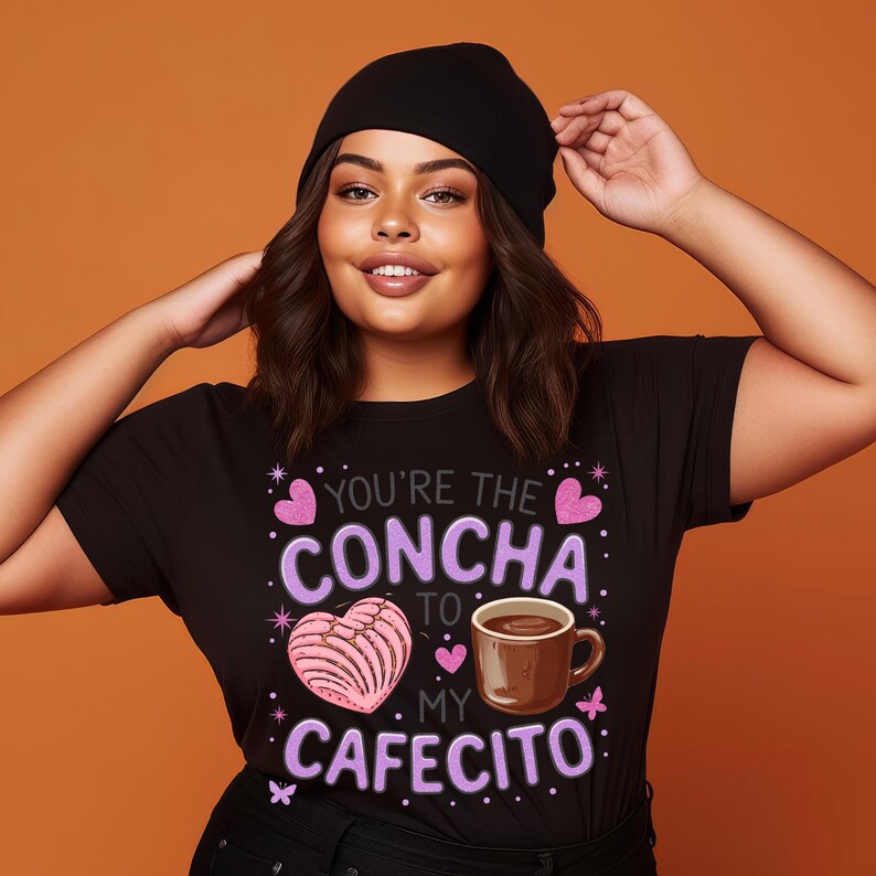 You're the Concha to My Cafecito PNG, Concha Valentine PNG, Spanish ...