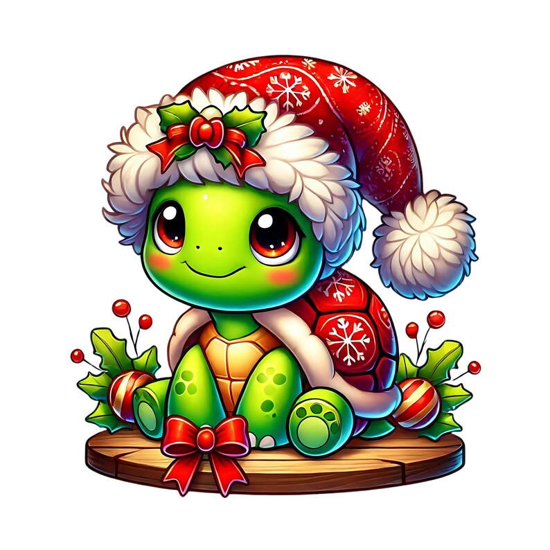 Cute Christmas Turtle PNG , Christmas Turtle PNG, Christmas Turtle ...