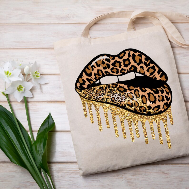 Leopard Print Dripping Lips PNG, Kiss Lips Design, Dripping Lip Clipart ...