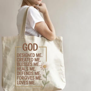 God Designed Me Embroidery Design PNG: Christian Sublimation Design ...