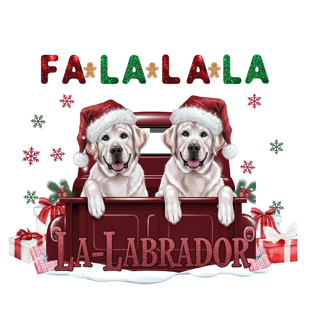 Christmas Labrador PNG: Festive Dog Lover Design (digital Download) - Etsy