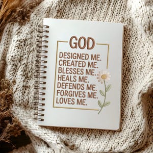 God Designed Me Embroidery Design PNG: Christian Sublimation Design ...