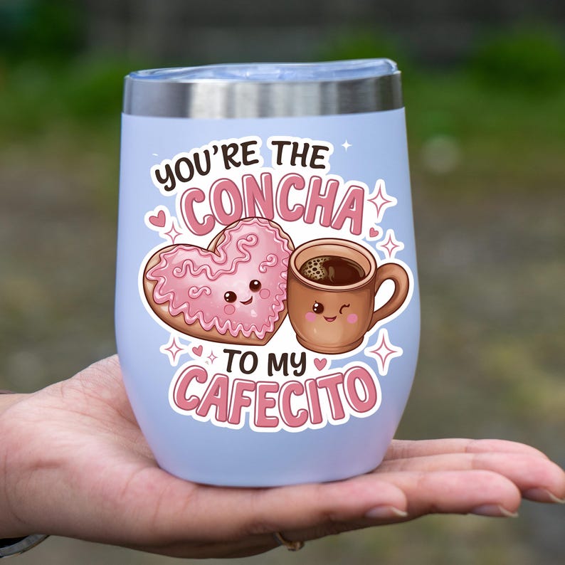 You're the Concha to My Cafecito PNG, Concha Valentine PNG, Spanish ...