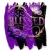 Blessed Purple Butterfly Floral PNG: Christian Sublimation (digital ...