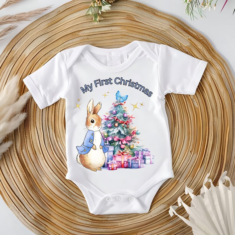 My First Christmas PNG, Peter Rabbit First Christmas, Baby First ...