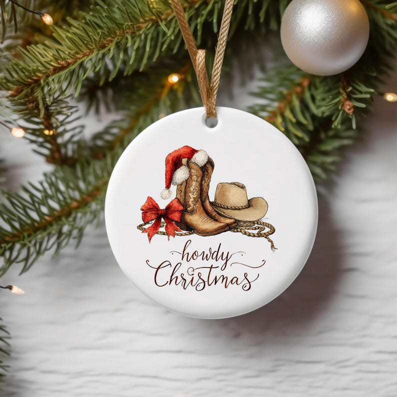 Western Christmas PNG: Cowboy Boots With Santa Hat (digital Download ...