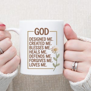 God Designed Me Embroidery Design PNG: Christian Sublimation Design ...
