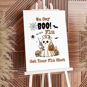 Halloween Nurse Ghost PNG: "boo to the Flu" Clipart (digital Download ...