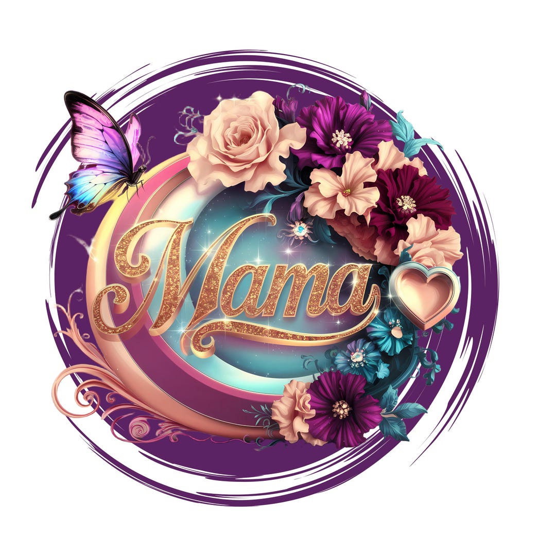 Floral Mom PNG, Mother's Day Sublimation Design, Floral Mom Clipart ...