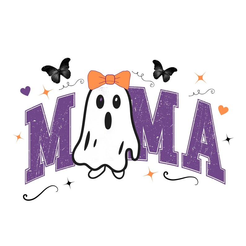 Halloween Mama Ghost PNG: Spooky Season Sublimation Design (digital ...