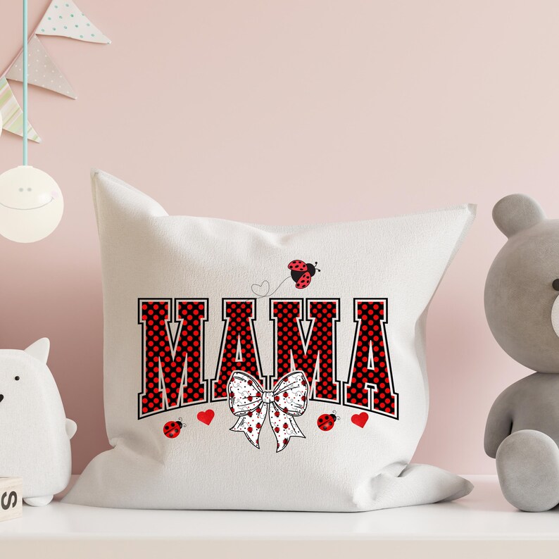 Ladybug Mama PNG: Spring Coquette Bow Clipart (digital Download) - Etsy