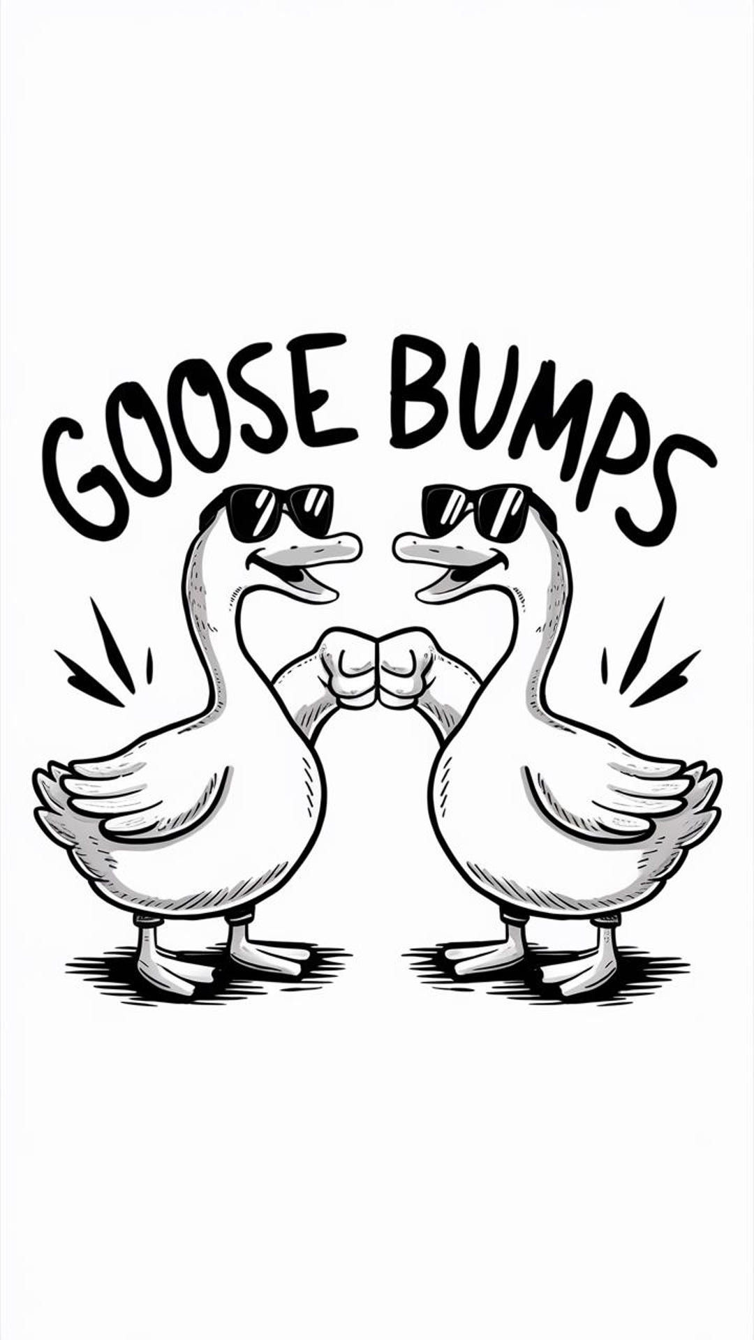 Goose Bumps PNG, Goose Bumps Digital Download, Cool Goose With Shades ...