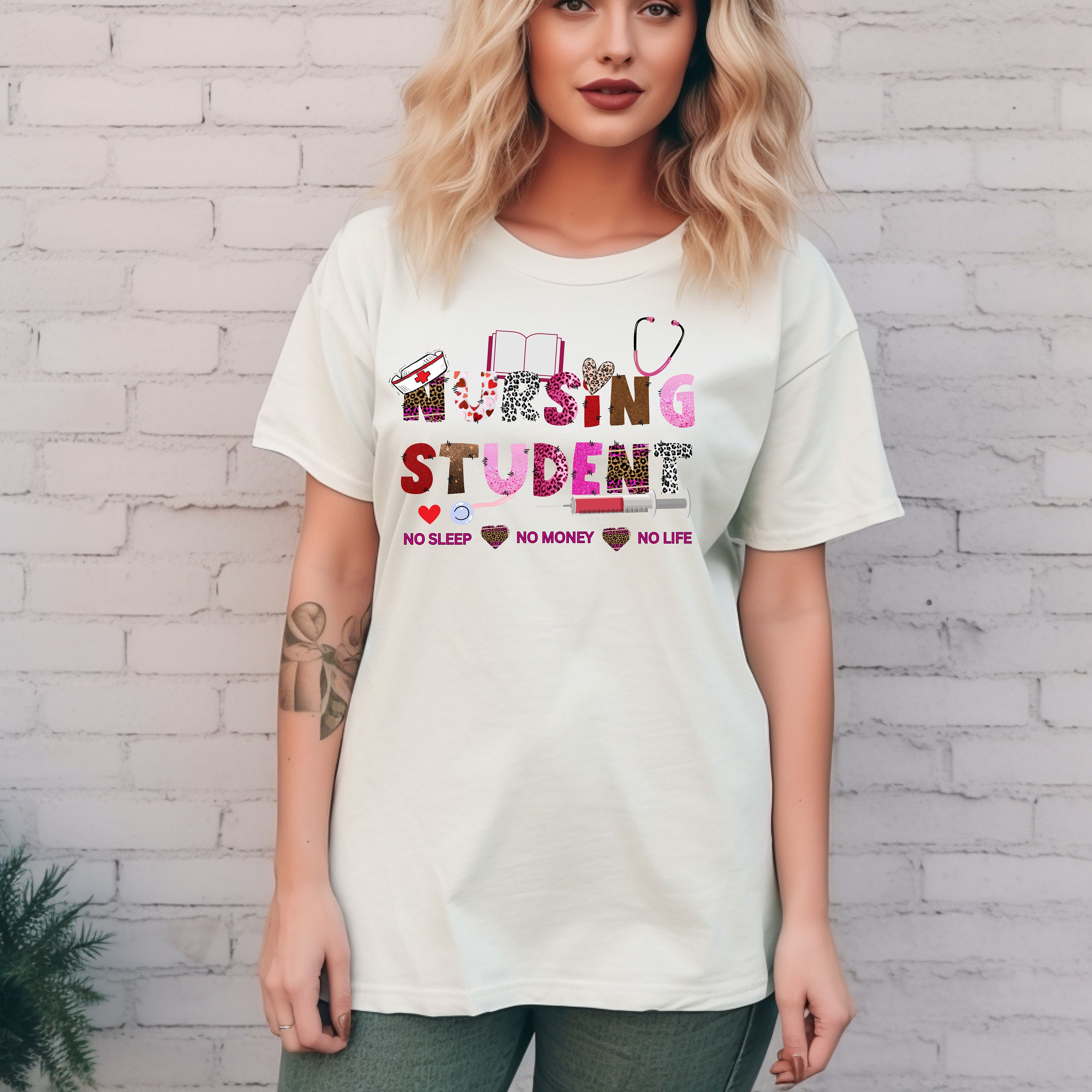 Leopard Print Nursing Student PNG: Nurse Life Design (digital Download ...