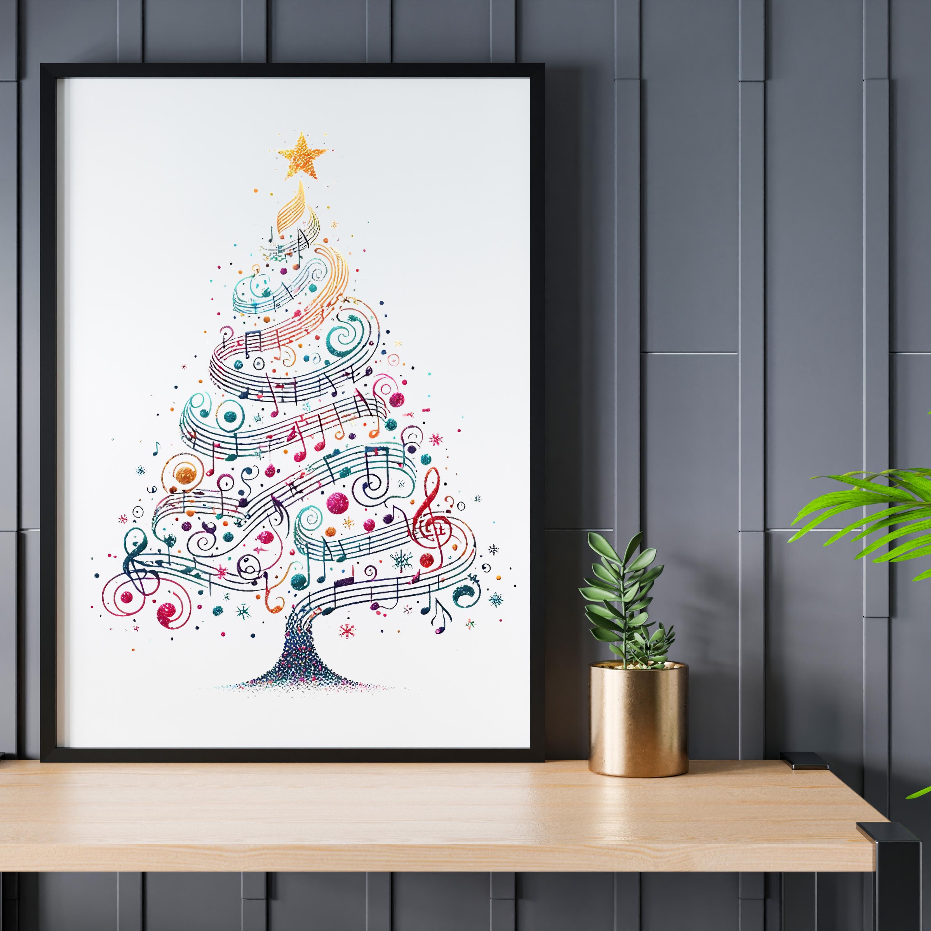 Music Note Christmas Tree PNG: Musician Gift (digital Download) - Etsy