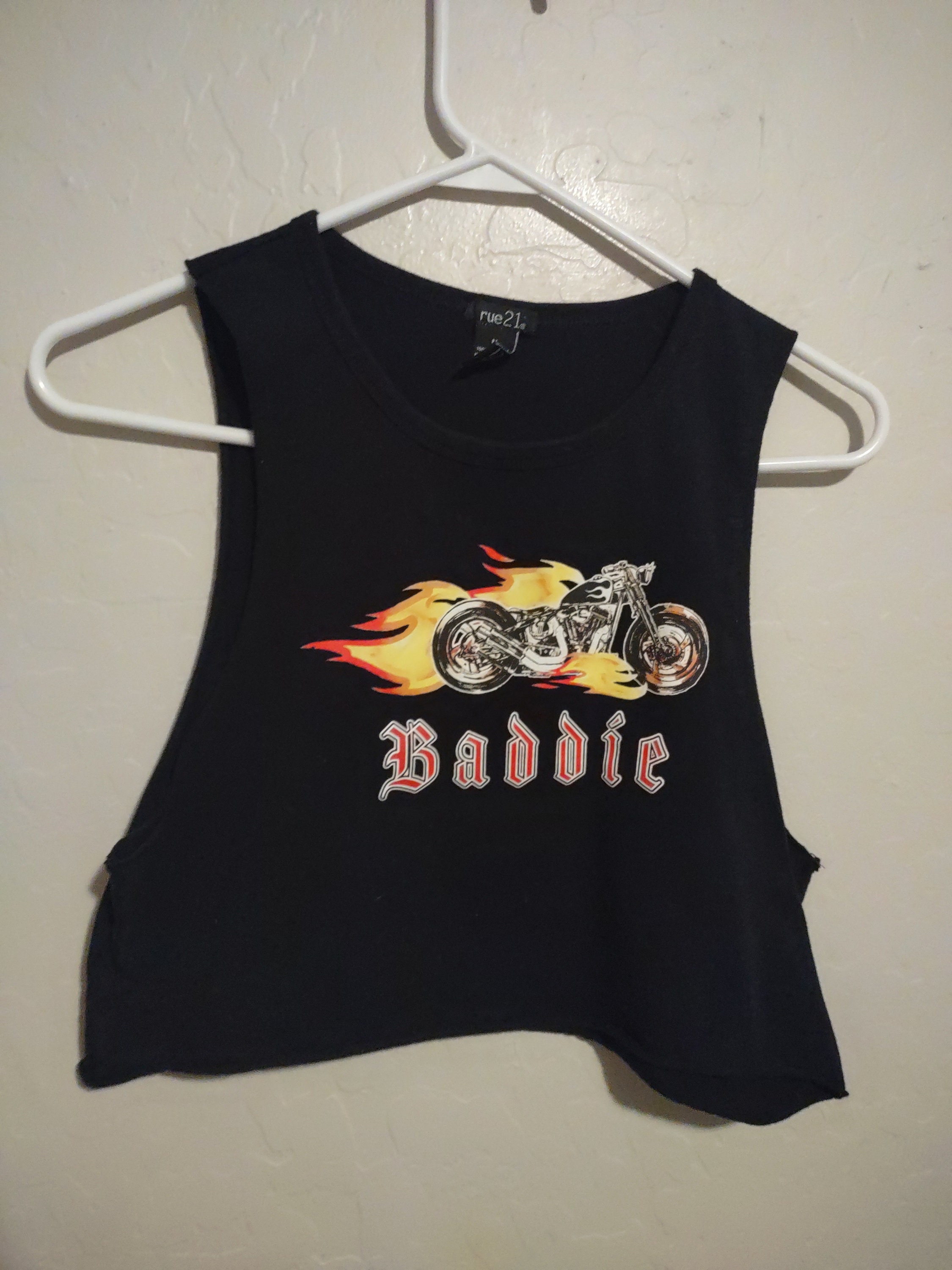 Sleeveless Cutoff Motorcycle Baddie Shirt Women's Medium - Etsy