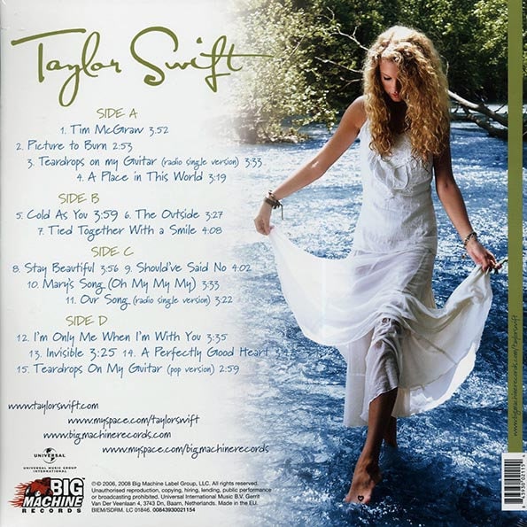Taylor Swift - Taylor Swift LP Record Vinyl - Etsy