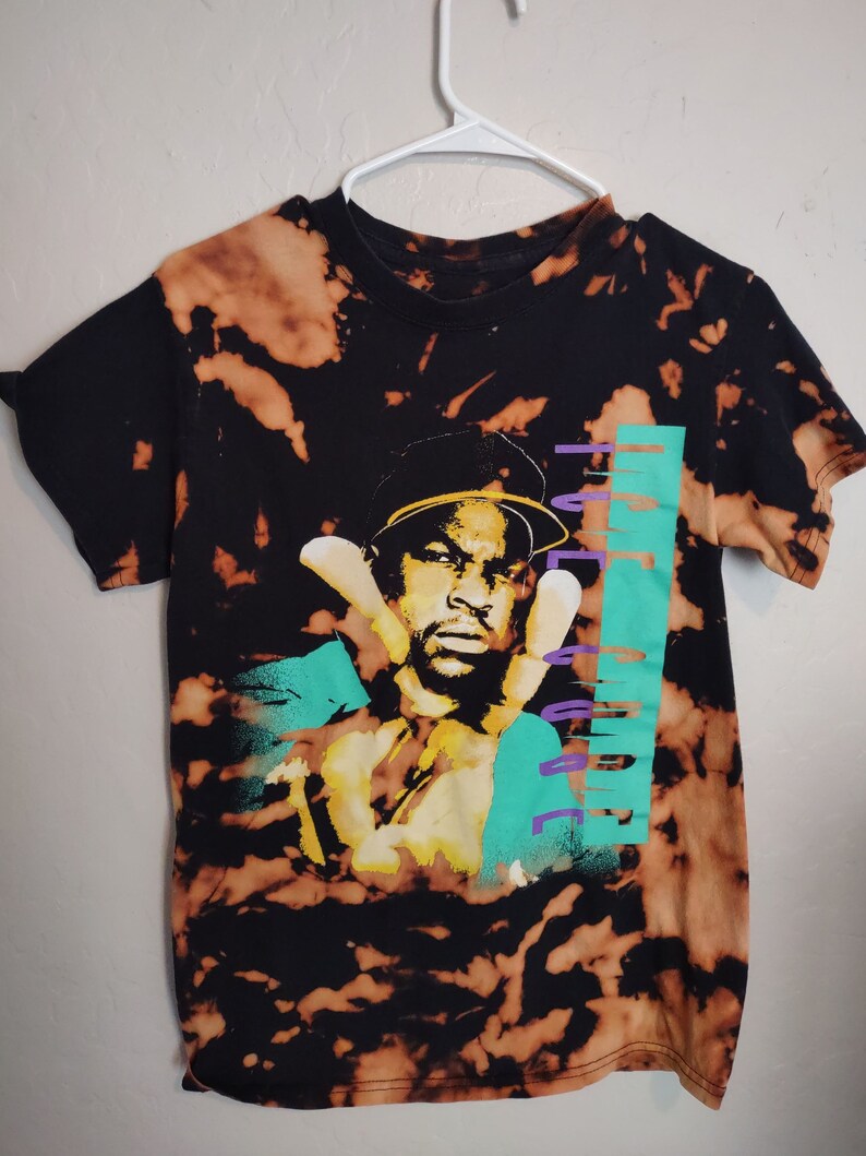 Retro Ice Cube Peace Sign Tie Dye Acid Wash Tee Shirt/small - Etsy