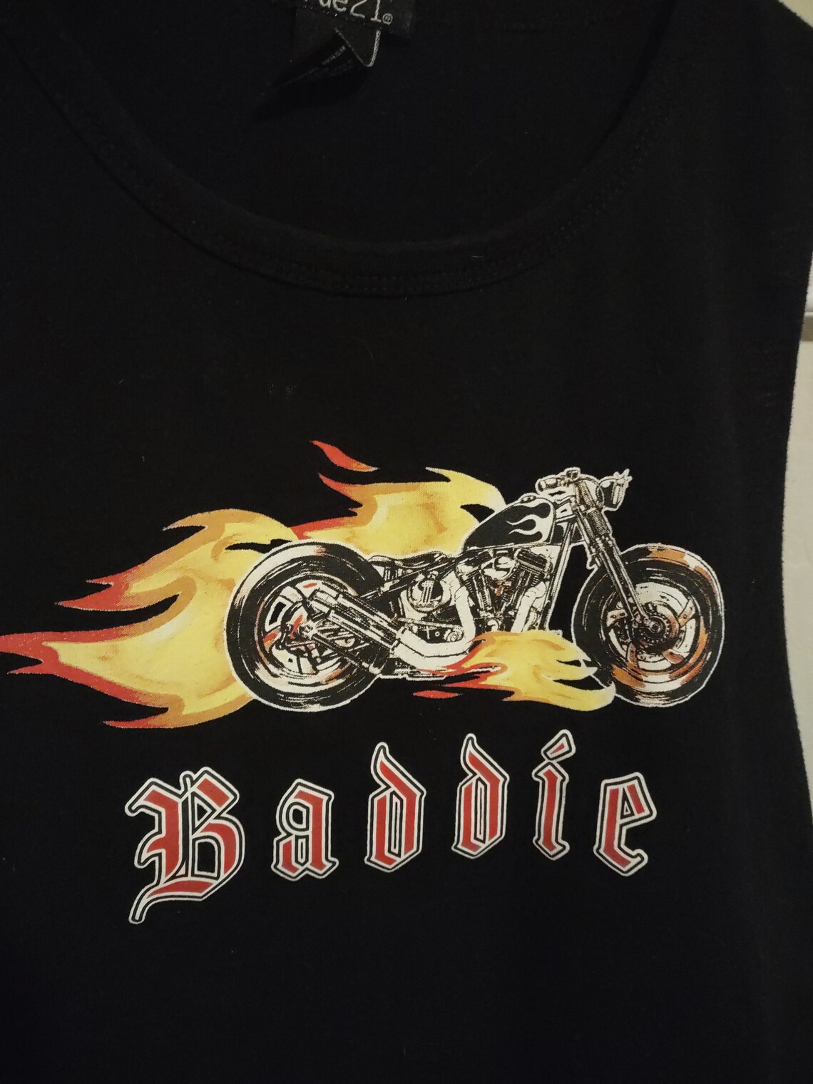 Sleeveless Cutoff Motorcycle Baddie Shirt Women's Medium - Etsy
