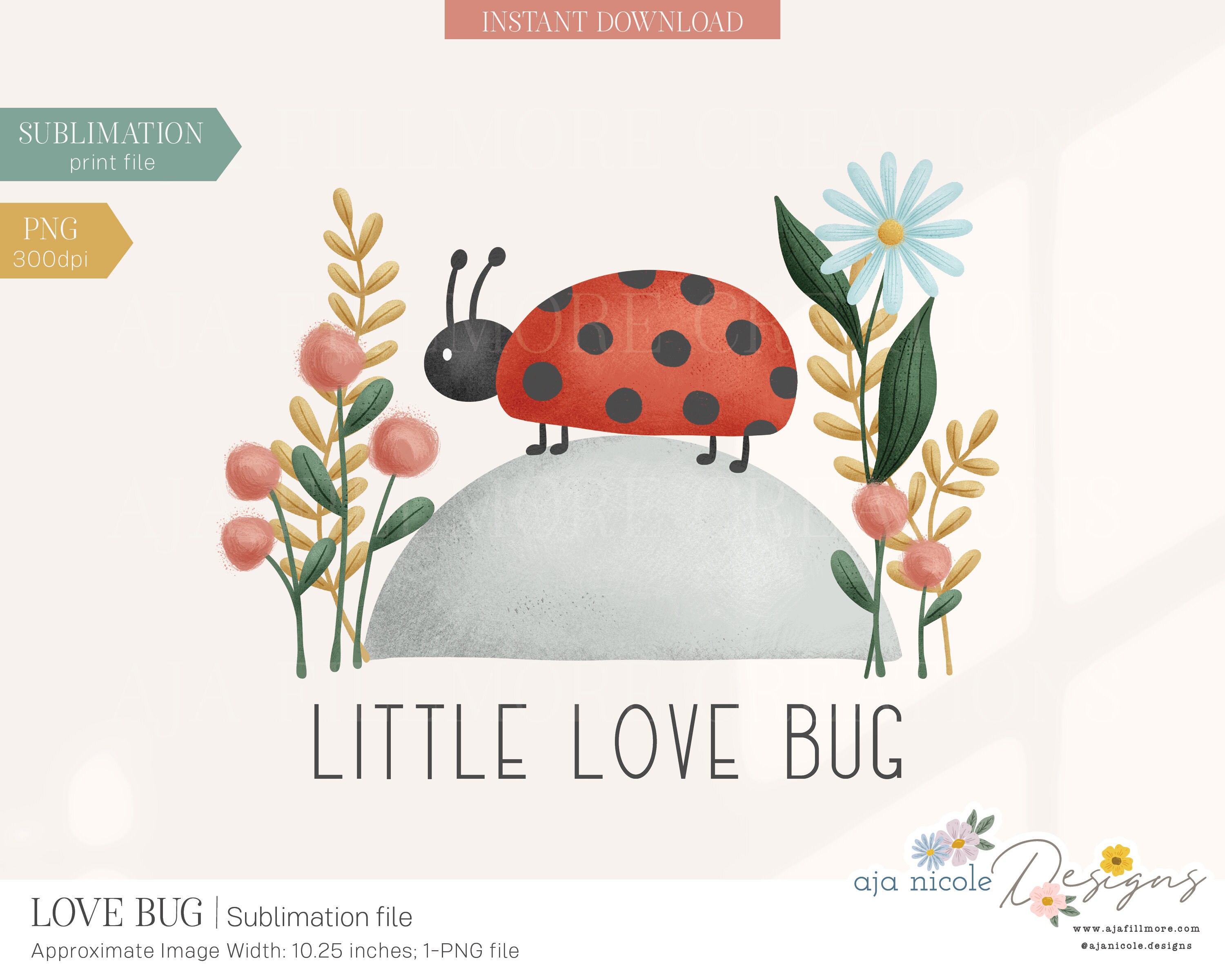 Lady Bug Sublimation, Lady Bug Cut File, Tshirt Cut File, Sublimation Design, Sublimation ...