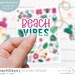 Tropical Stickers, Printable Stickers, Beach Clipart, Digital Stickers ...